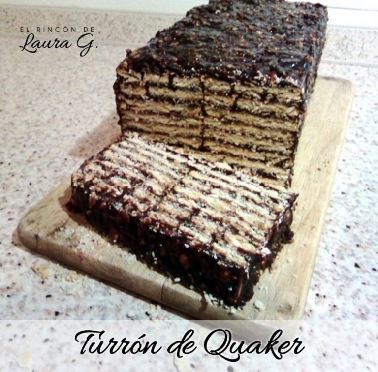 Receta de Turrón de Quaker {de avena y chocolate}