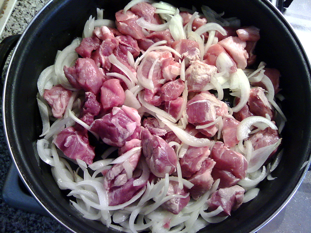 Receta de Carne encebollada o Estofado con cebolla