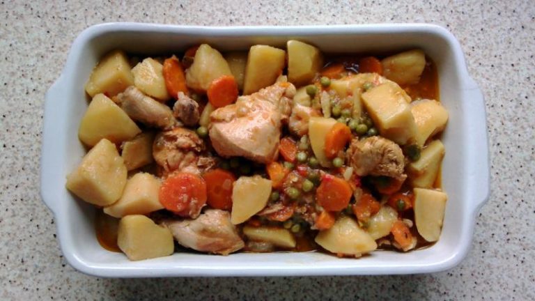 Receta de Pollo a la Portuguesa o a la Criolla con Verduras