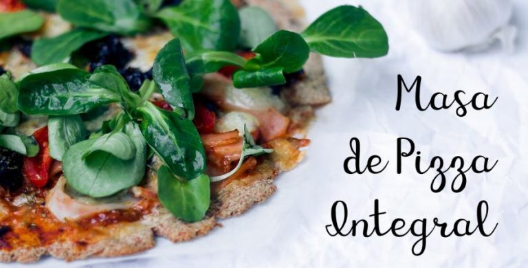 Receta de Masa de Pizza Integral paso a paso para máquina o a mano